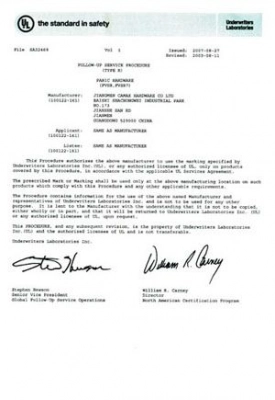 Certificates, Camax-Access Control System,Electrical Mortise Lock ...